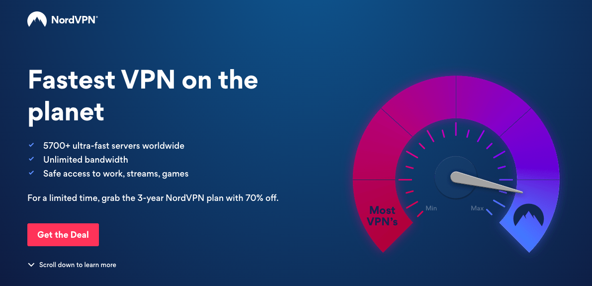 Nord VPN Virtual Private Cloud Security (VPN) con un clic ...